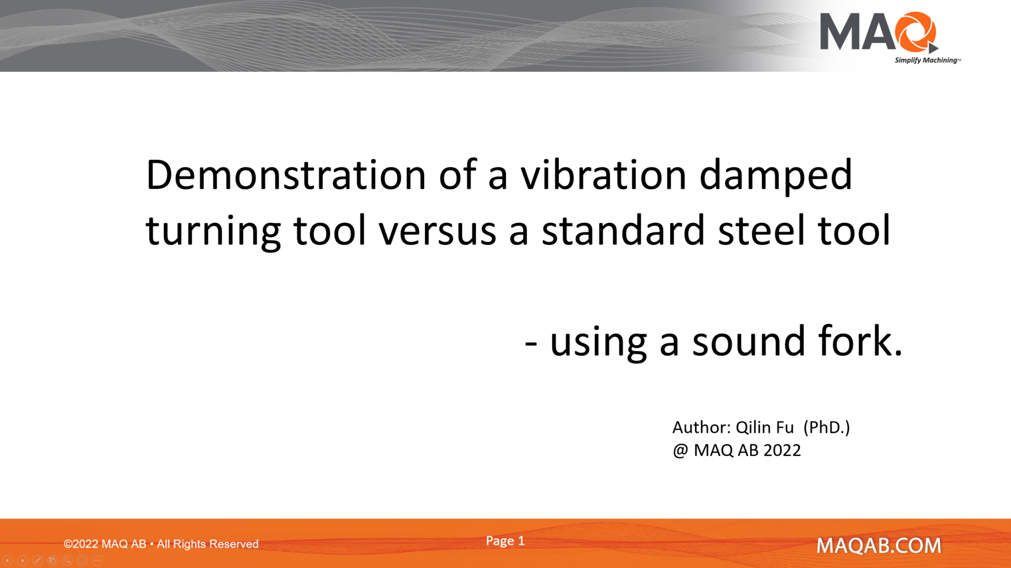 How does a vibration damped turning tool work ? - a demonstration with ...